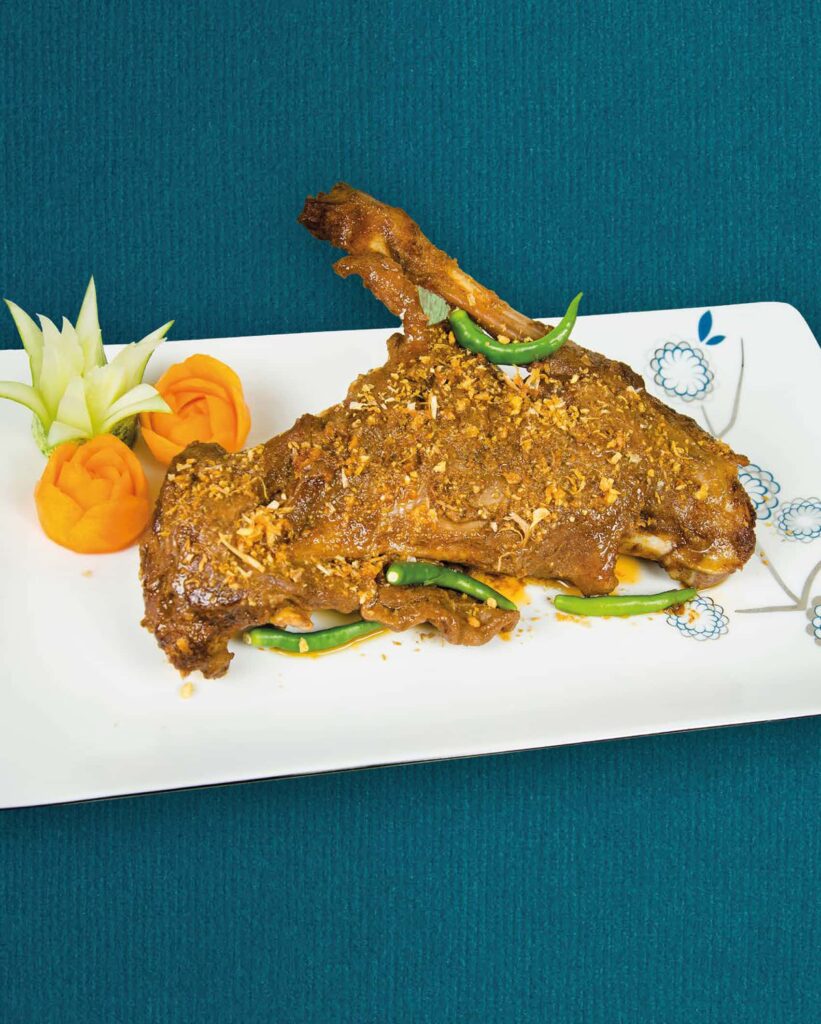 MUSTARD FLAVOURED LEG OF MUTTON – Life On A Plate